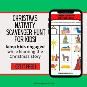 Christmas Nativity Scavenger Hunt for kids - free printable ...