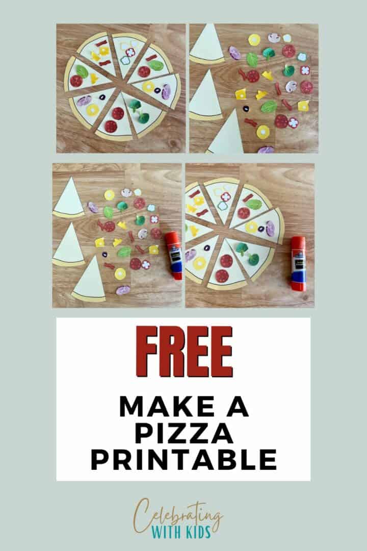 Make A Pizza Printable - Celebrating with kids