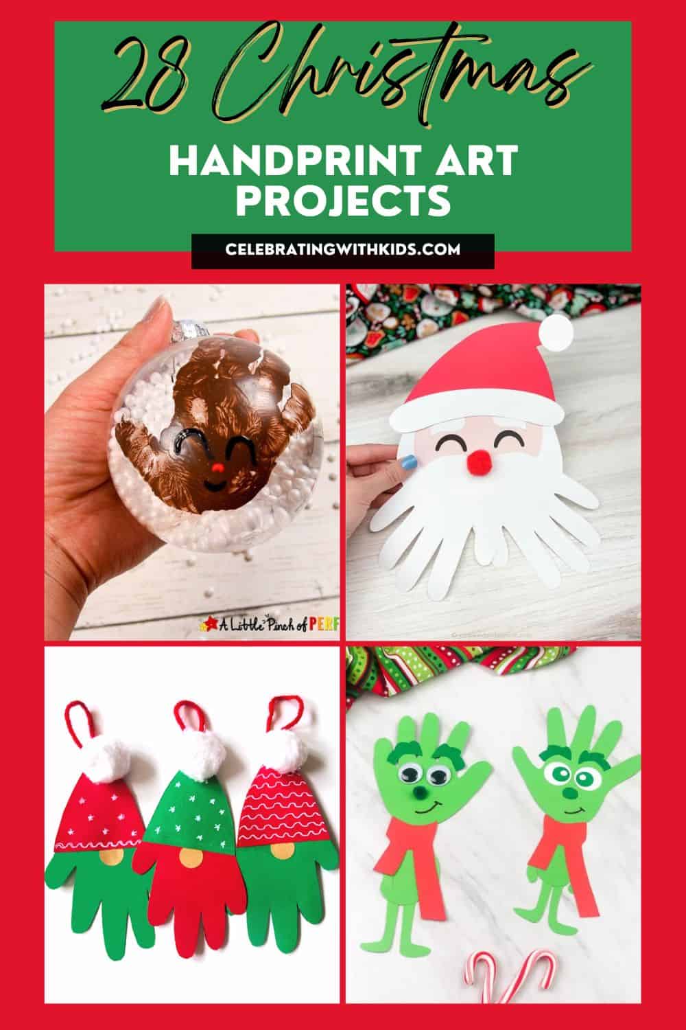 Christmas Handprint Art Projects - Celebrating with kids