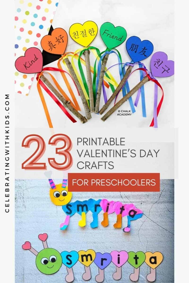 23 fun and easy Printable Valentine's Day Crafts for Preschoolers ...