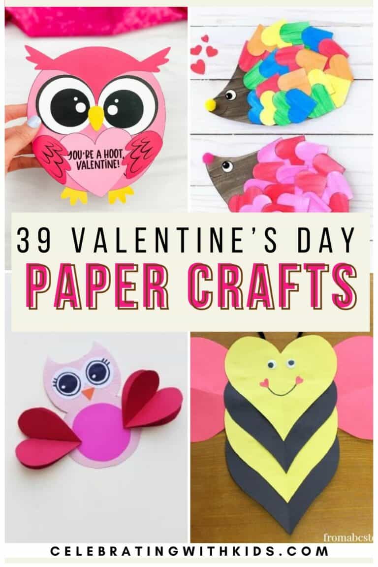 39 simple Valentine's Day Paper Crafts - Celebrating with kids