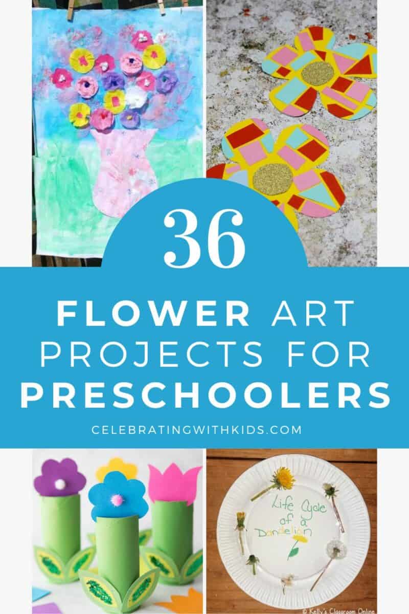 36 fun and easy Flower Art Projects for Preschoolers - Celebrating with ...