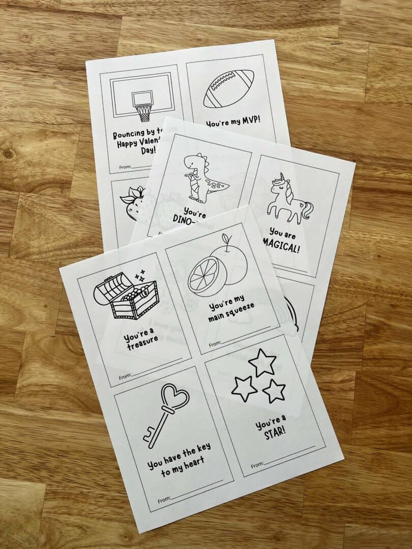 Color Your Heart Out Valentine Printable - Celebrating with kids