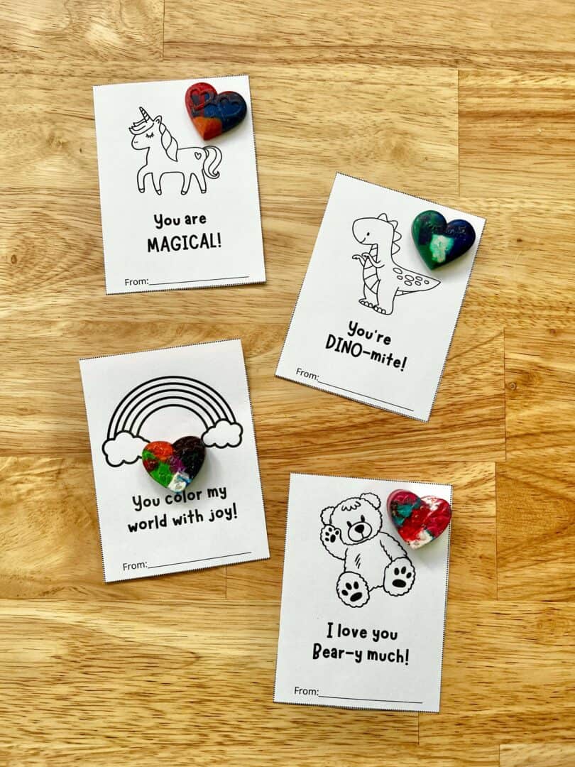 Color Your Heart Out Valentine Printable - Celebrating with kids