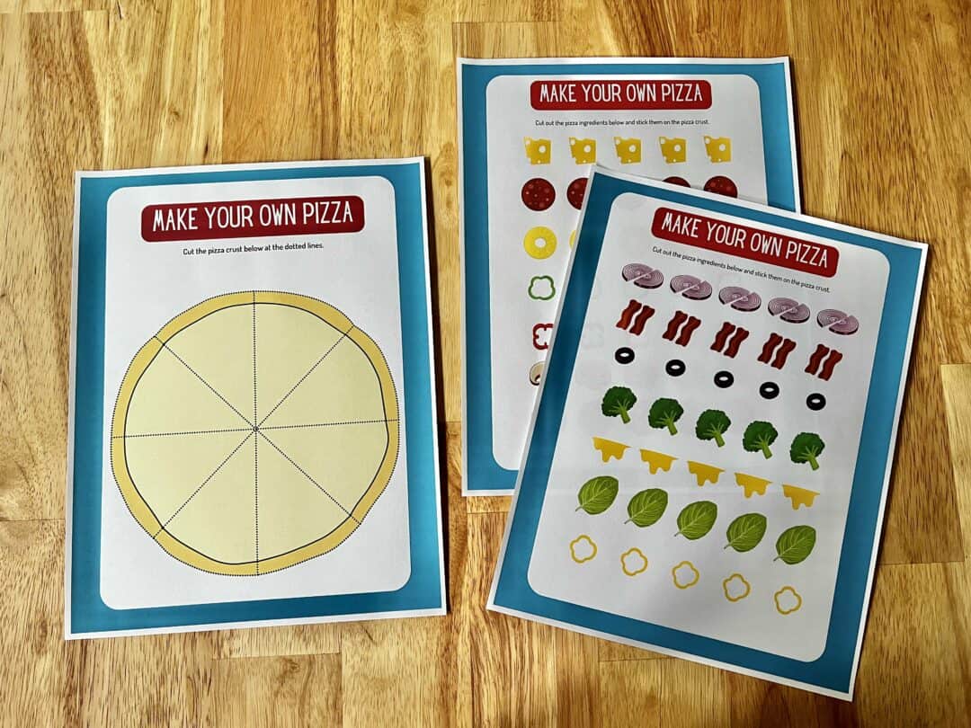 Make A Pizza Printable - Celebrating with kids