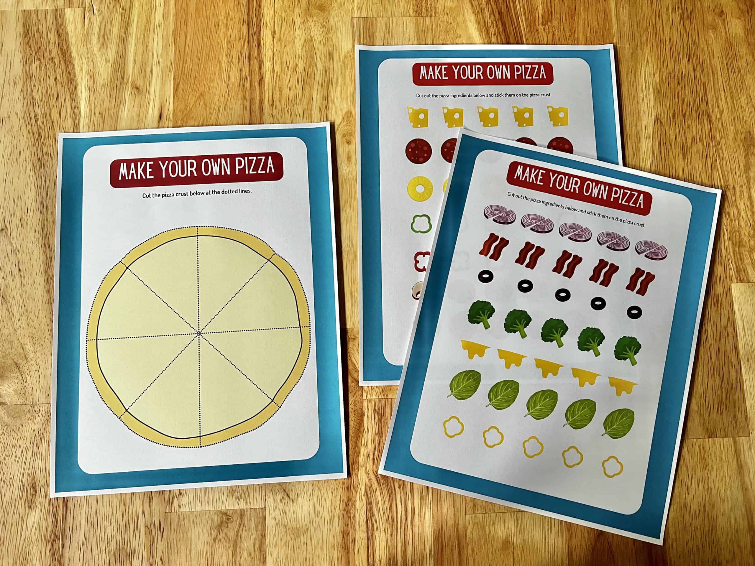Make A Pizza Printable - Celebrating with kids