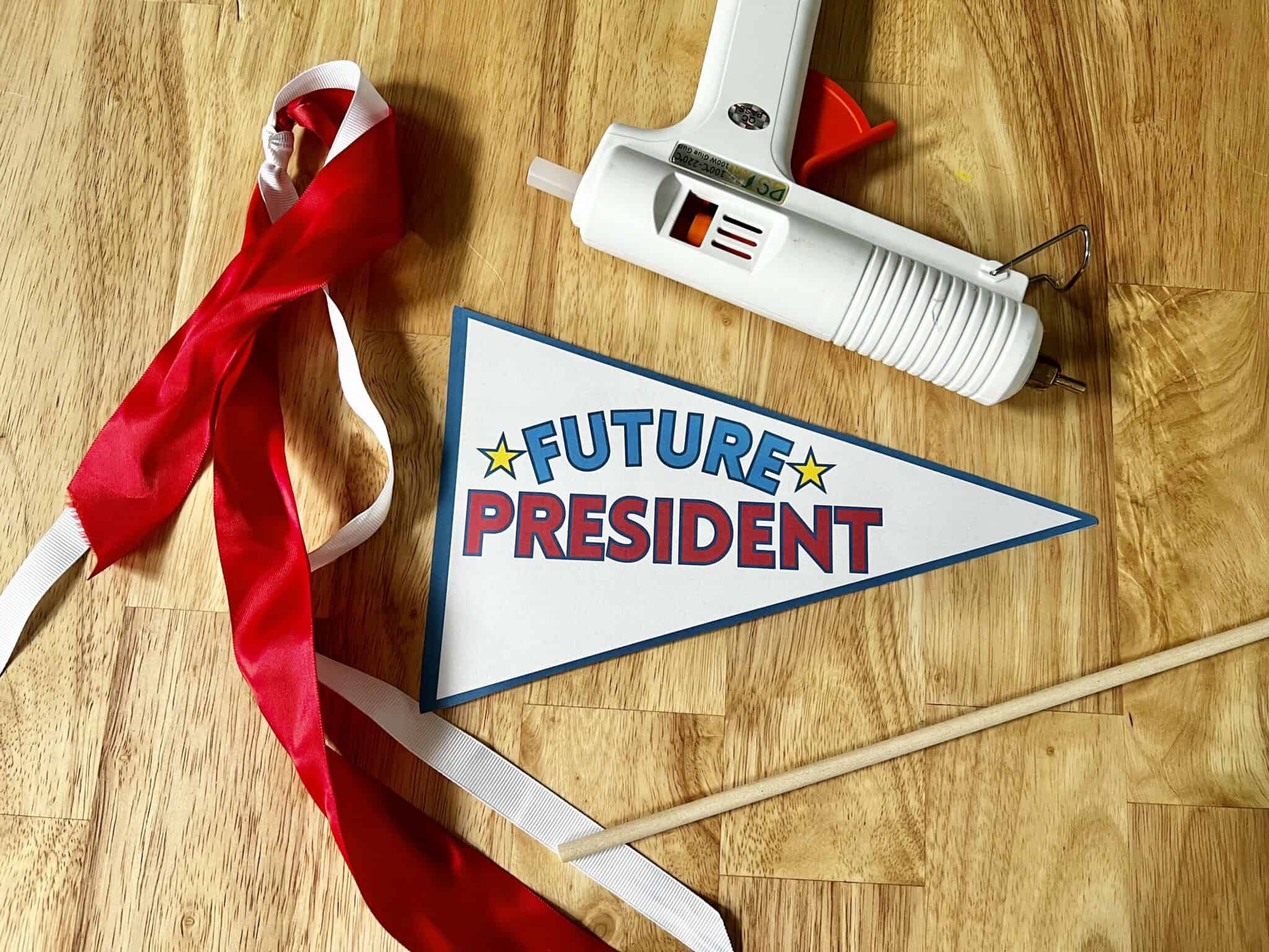 Future President Printable Sign - Celebrating with kids