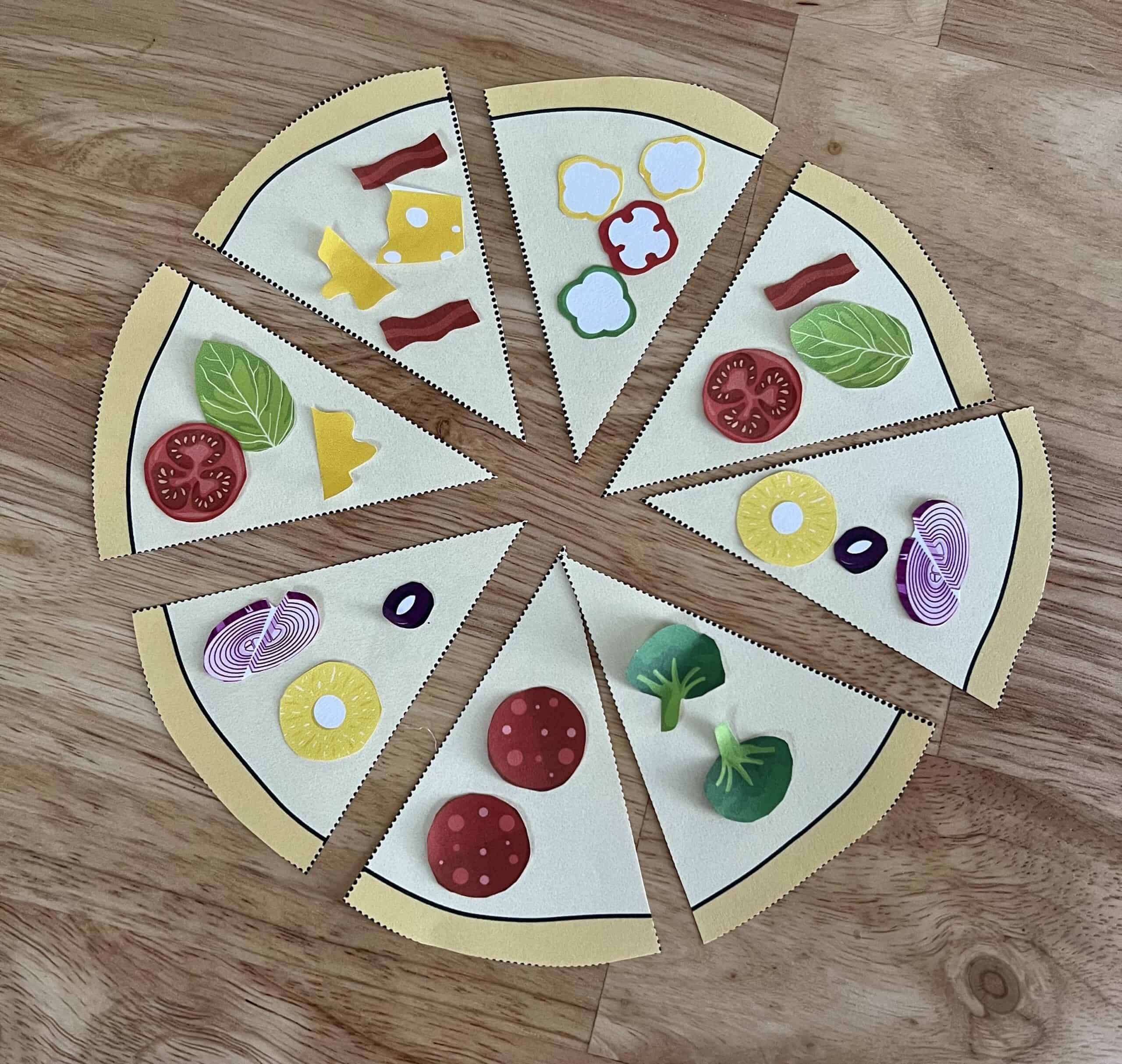 Make A Pizza Printable - Celebrating with kids
