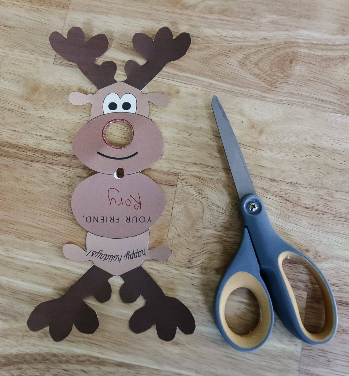 Reindeer lollipop gift tag - easy Christmas class gift idea ...