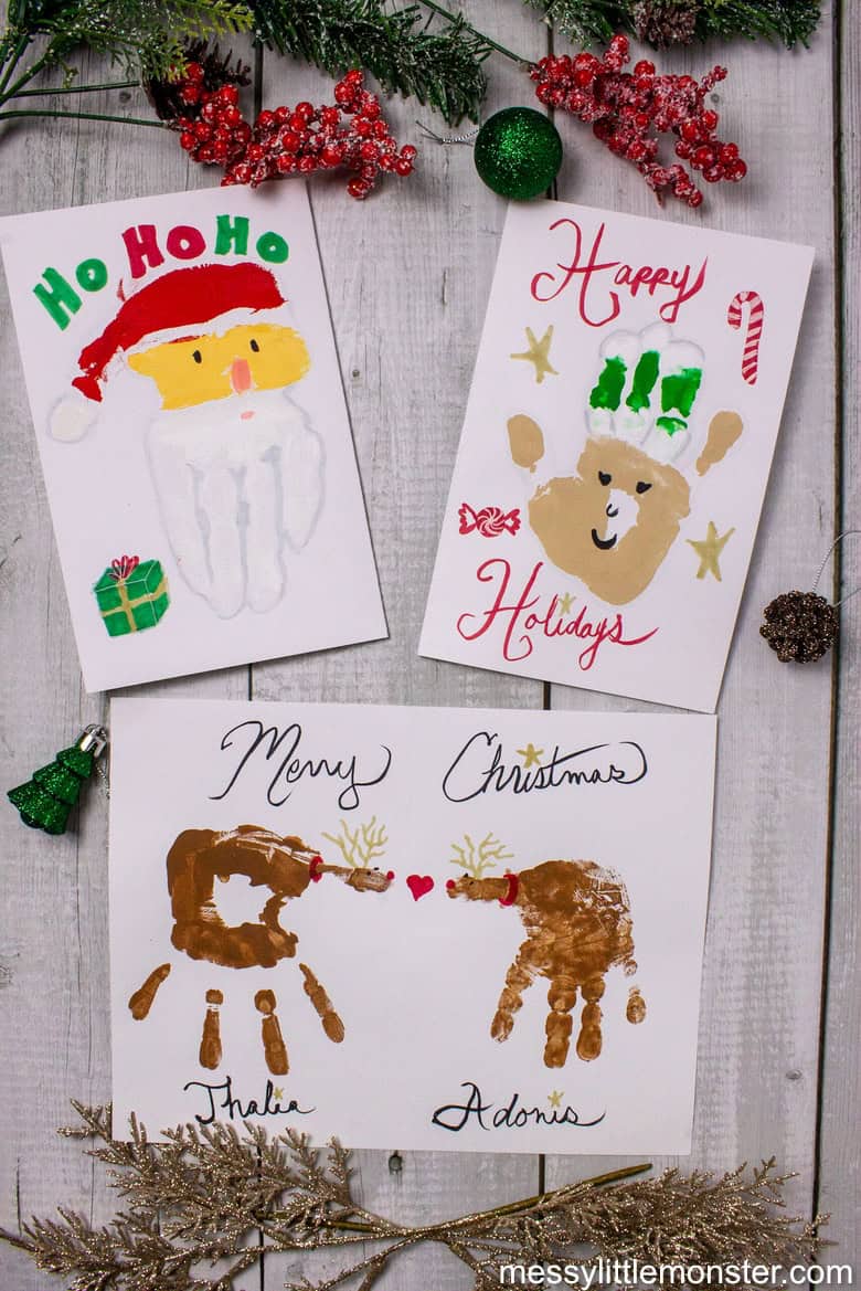 Christmas Handprint Art Projects - Celebrating with kids