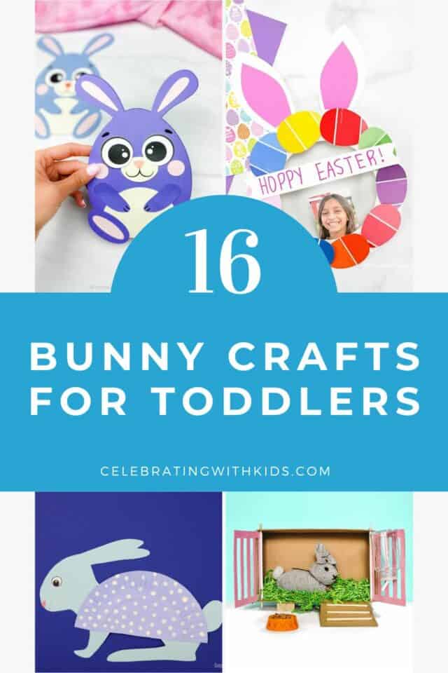 16 fun and easy Bunny Crafts for Toddlers & preschoolers - Celebrating ...