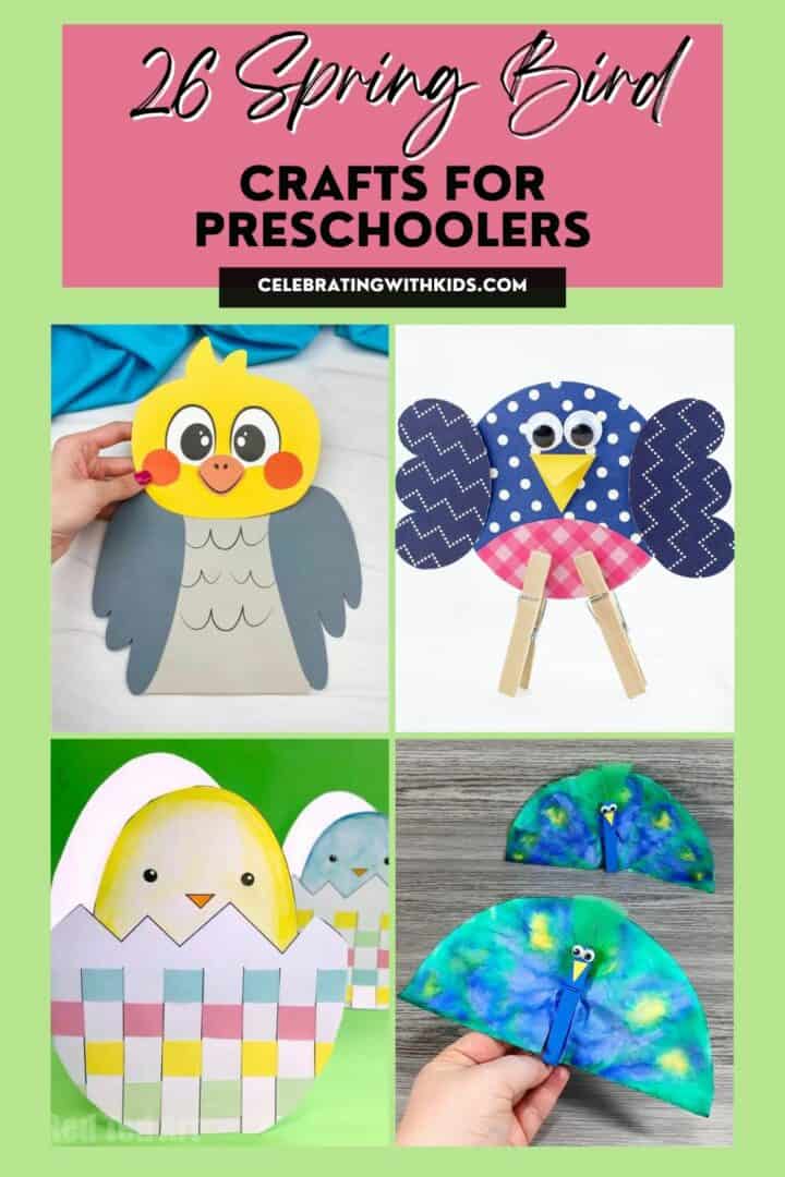 Spring Bird Crafts for Preschoolers - Celebrating with kids