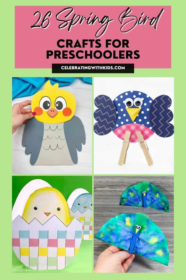 Spring Bird Crafts for Preschoolers - Celebrating with kids