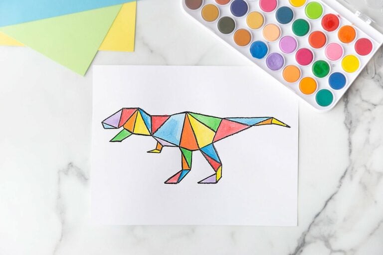 16 Easy Printable Dinosaur Crafts - Celebrating with kids