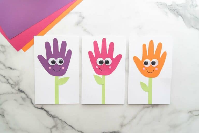 11 fun and easy Spring Handprint Crafts - Celebrating with kids