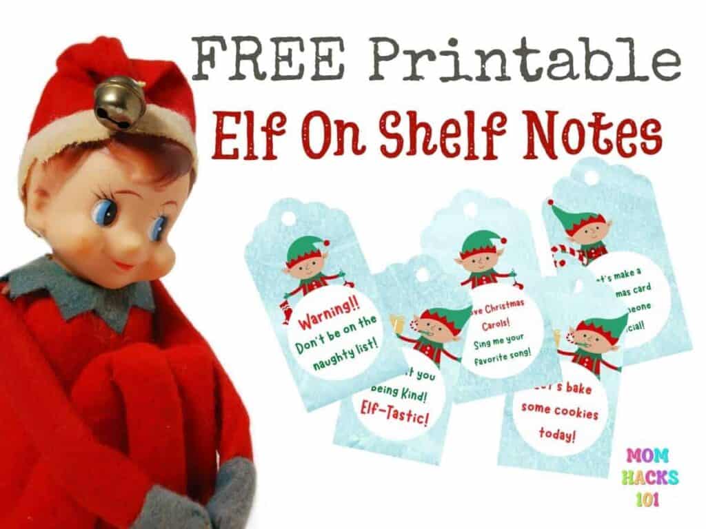 15 Fun Elf on the Shelf Printables for Kids - Celebrating with kids