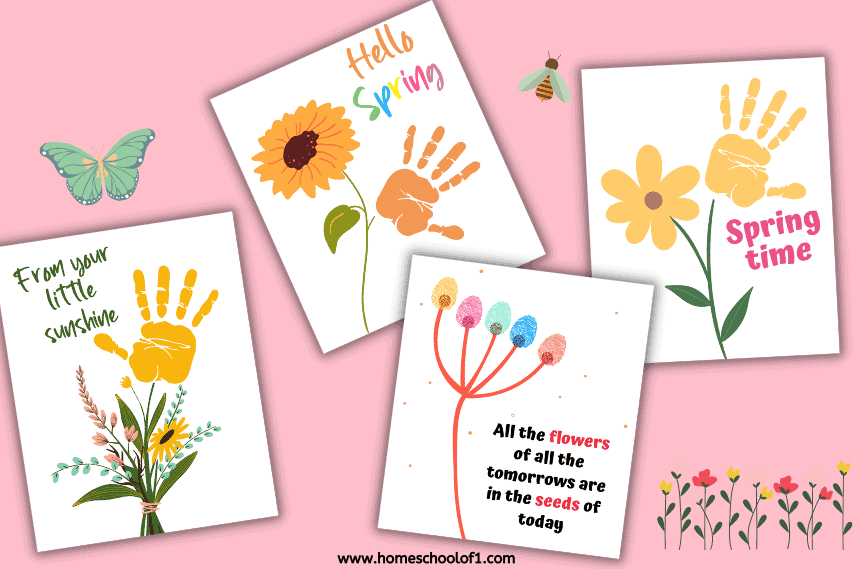11 fun and easy Spring Handprint Crafts - Celebrating with kids