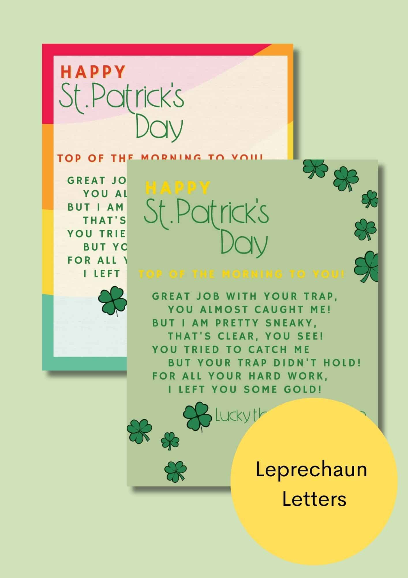 Download all of my free Leprechaun printables! - Celebrating with kids