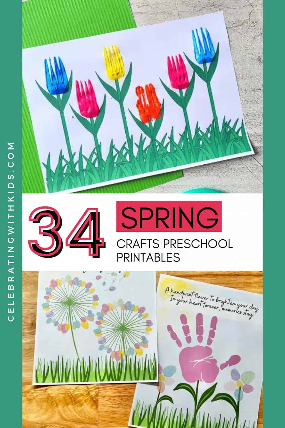 34 Creative Spring Crafts Preschool Printables - Celebrating with kids