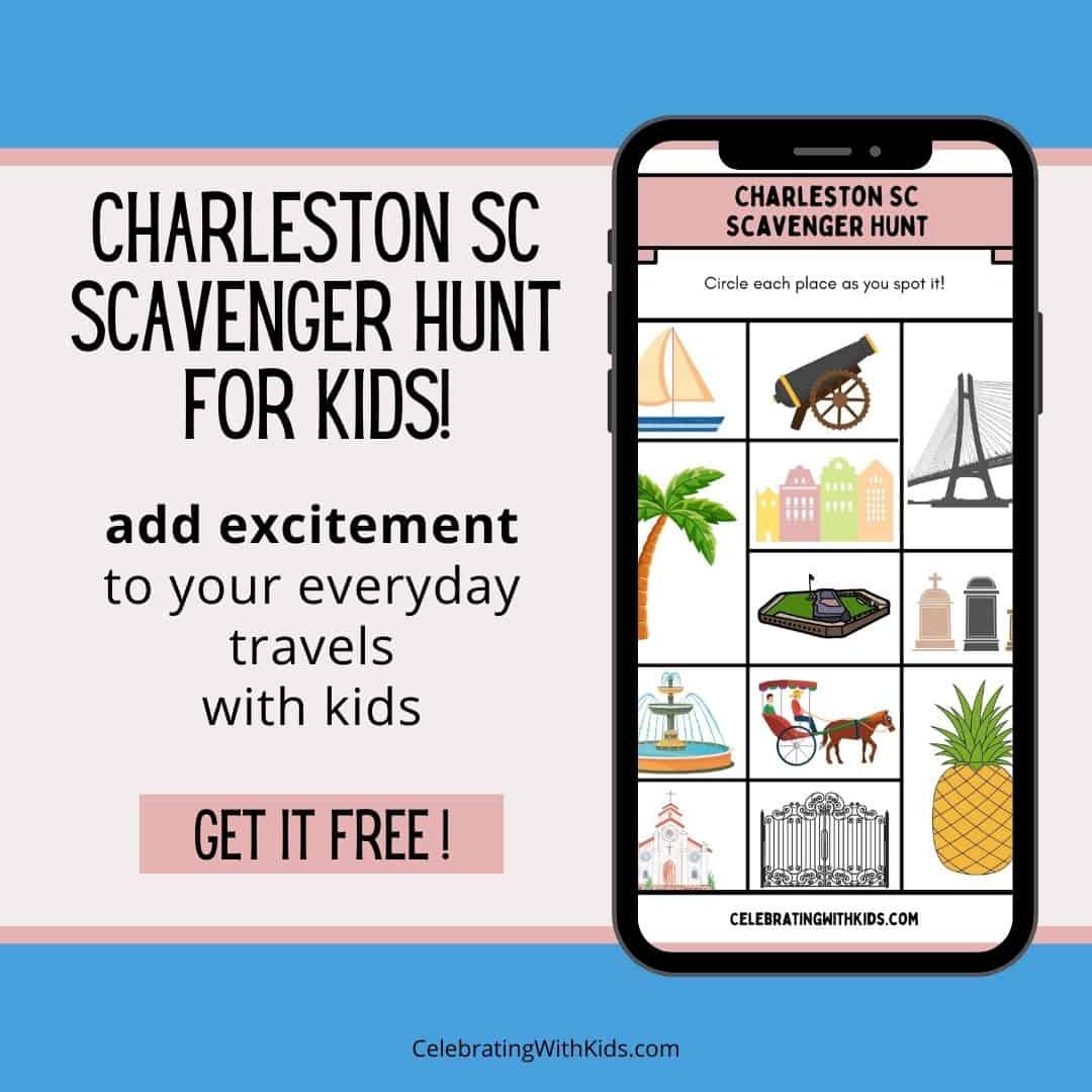 Charleston Scavenger Hunt - free printable! - Celebrating with kids