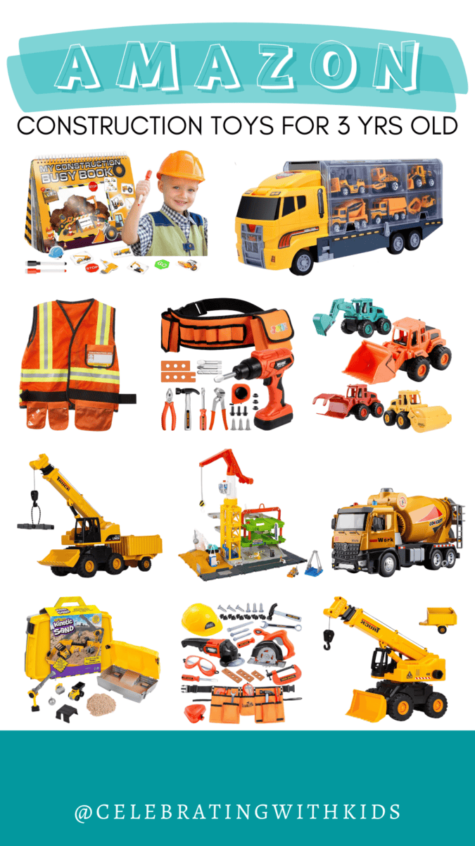 Best Construction toys for 3 year olds - Celebrating with kids
