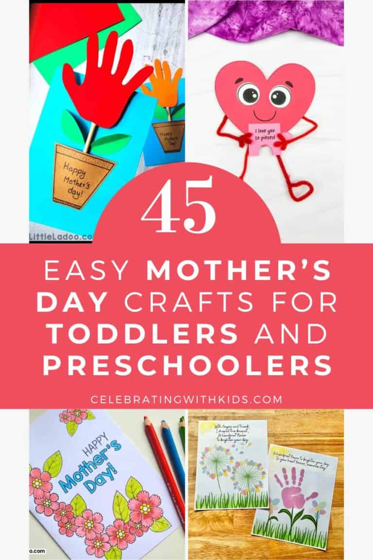 45 Easy Mother's Day Crafts for Toddlers and Preschoolers - Celebrating ...