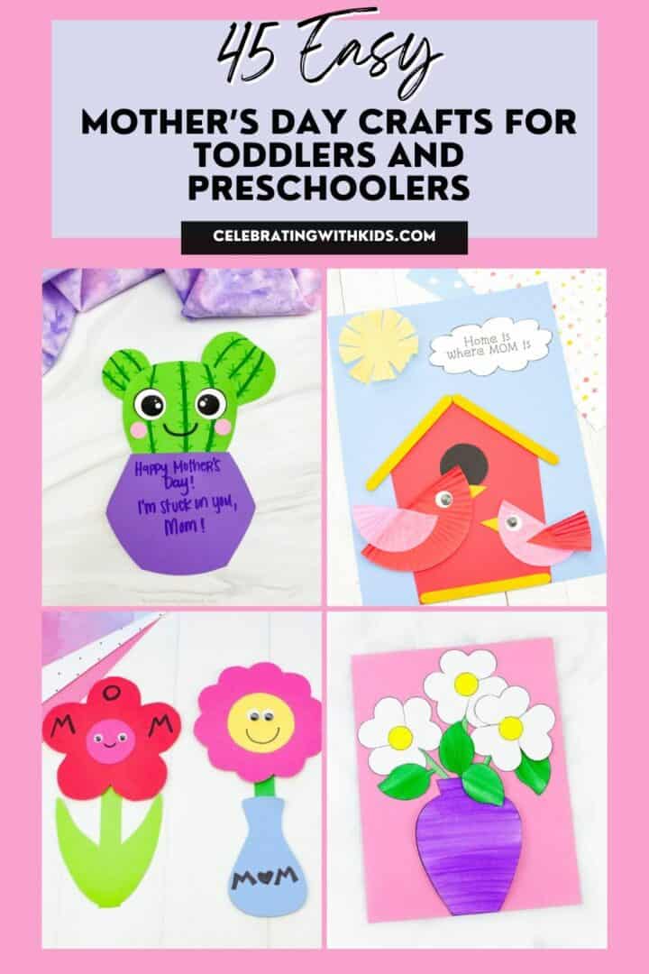45 Easy Mother's Day Crafts for Toddlers and Preschoolers - Celebrating ...