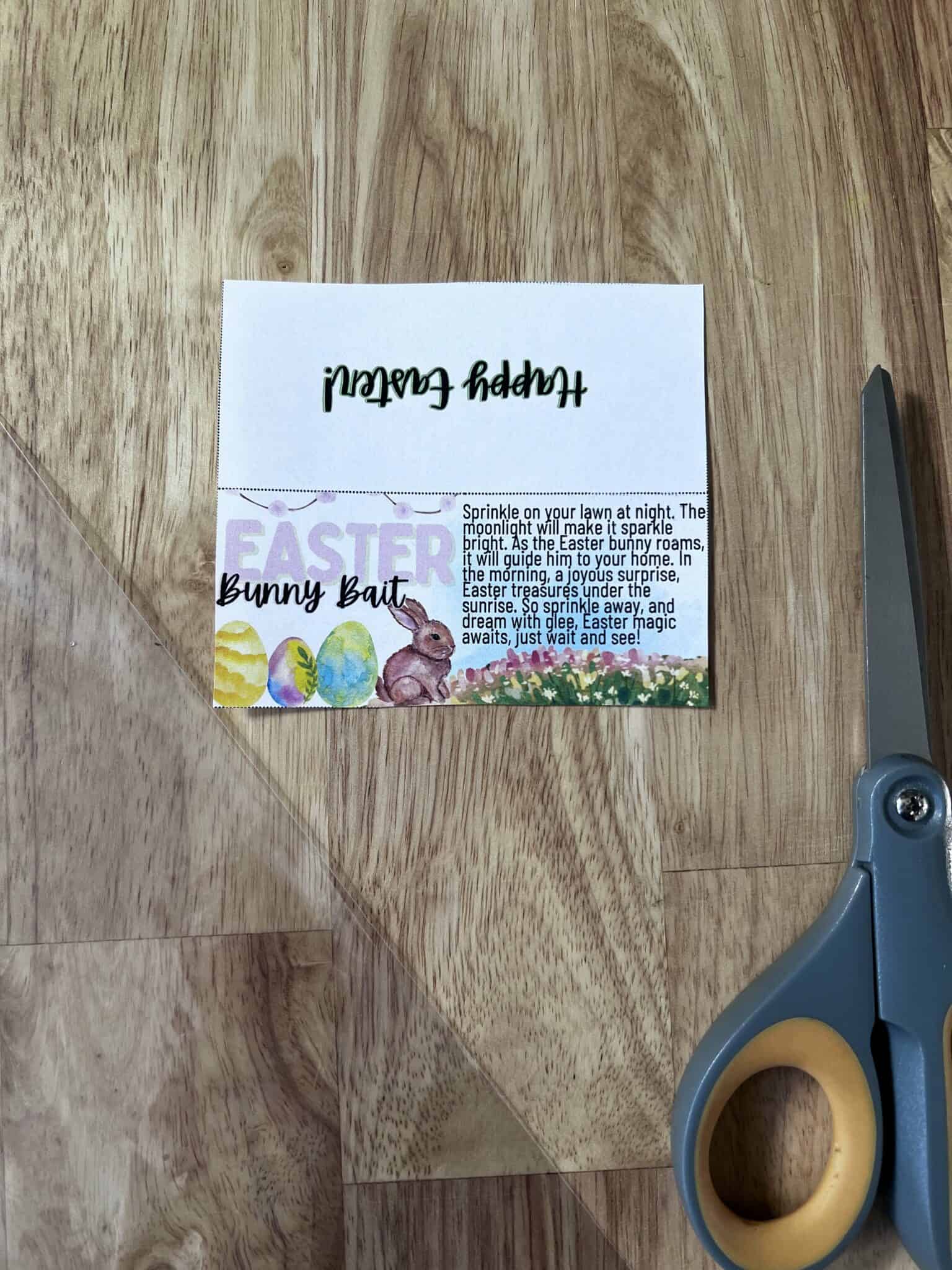 Easter Bunny Bait - free printable - Celebrating with kids