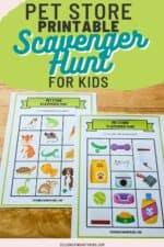 Pet Store Scavenger Hunt - free printable! - Celebrating with kids