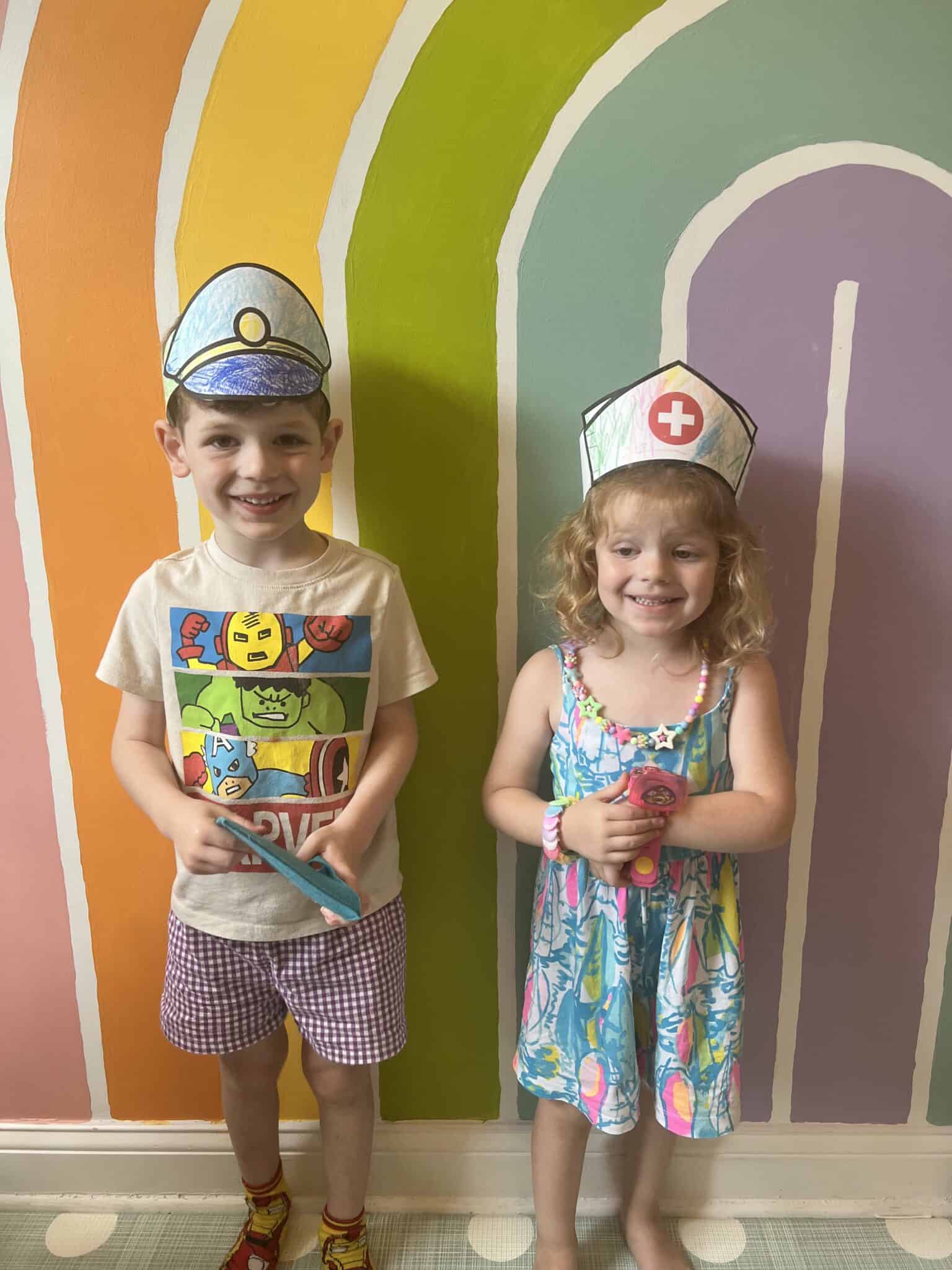 Printable Community Helpers Hats for Kids - Celebrating with kids