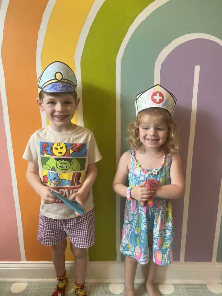 Printable Community Helpers Hats for Kids - Celebrating with kids