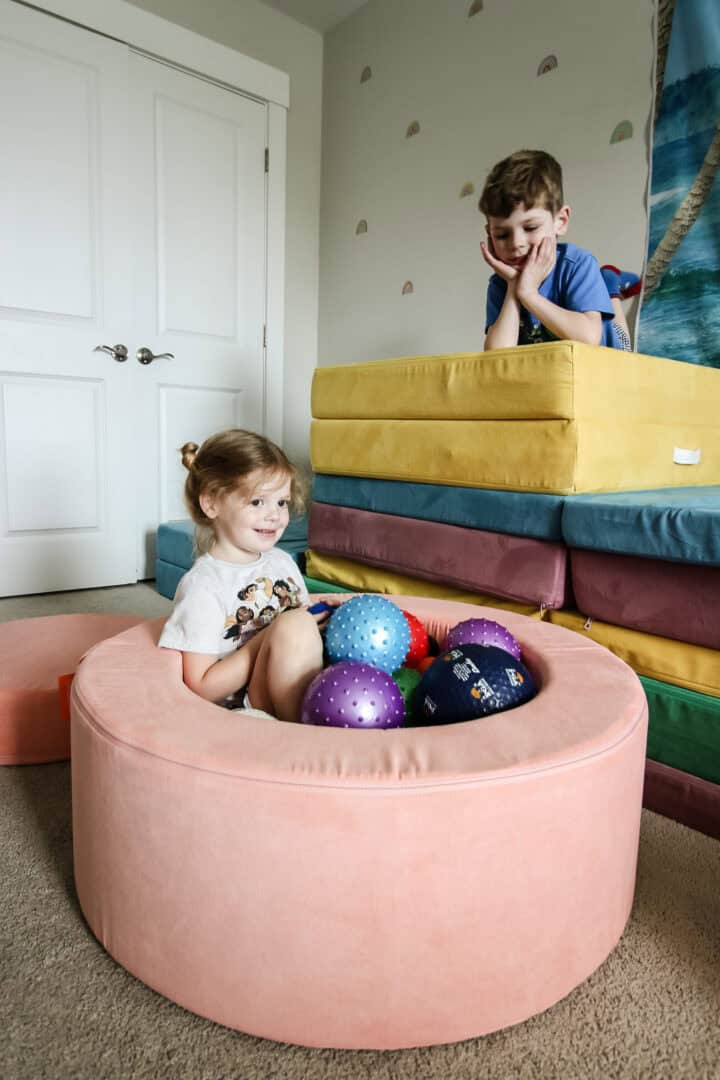 Chunk build ideas - play ottoman fun! - Celebrating with kids