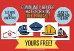 Printable Community Helpers Hats for Kids - Celebrating with kids