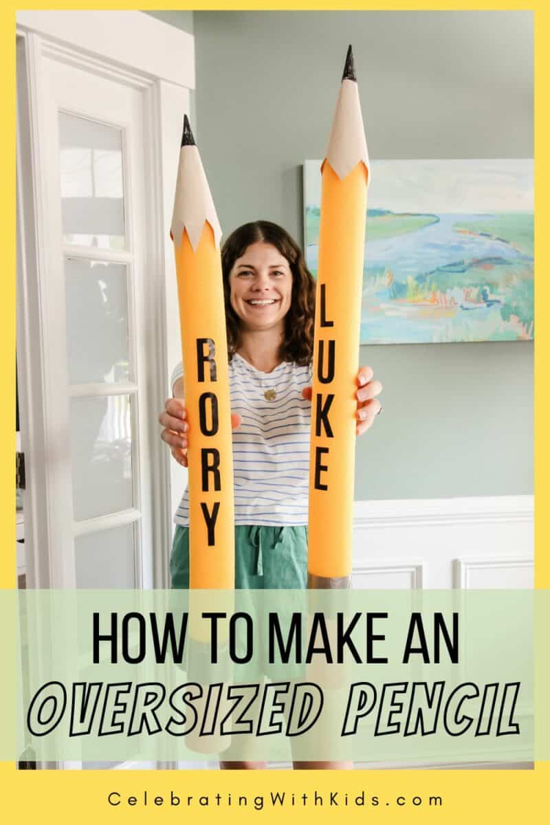 How to Make a Pool Noodle Pencil: A Fun First Day of School Prop ...