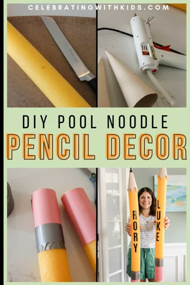 How to Make a Pool Noodle Pencil: A Fun First Day of School Prop ...