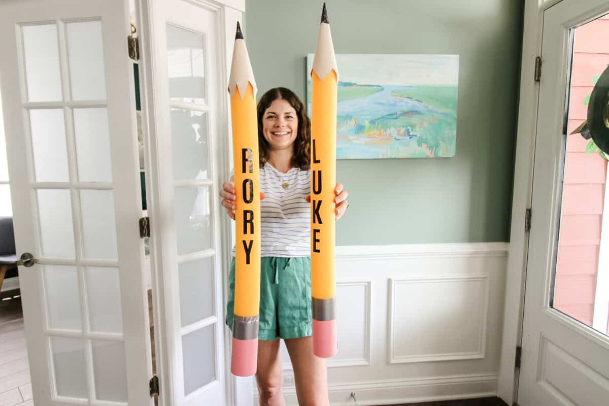 How to Make a Pool Noodle Pencil: A Fun First Day of School Prop ...