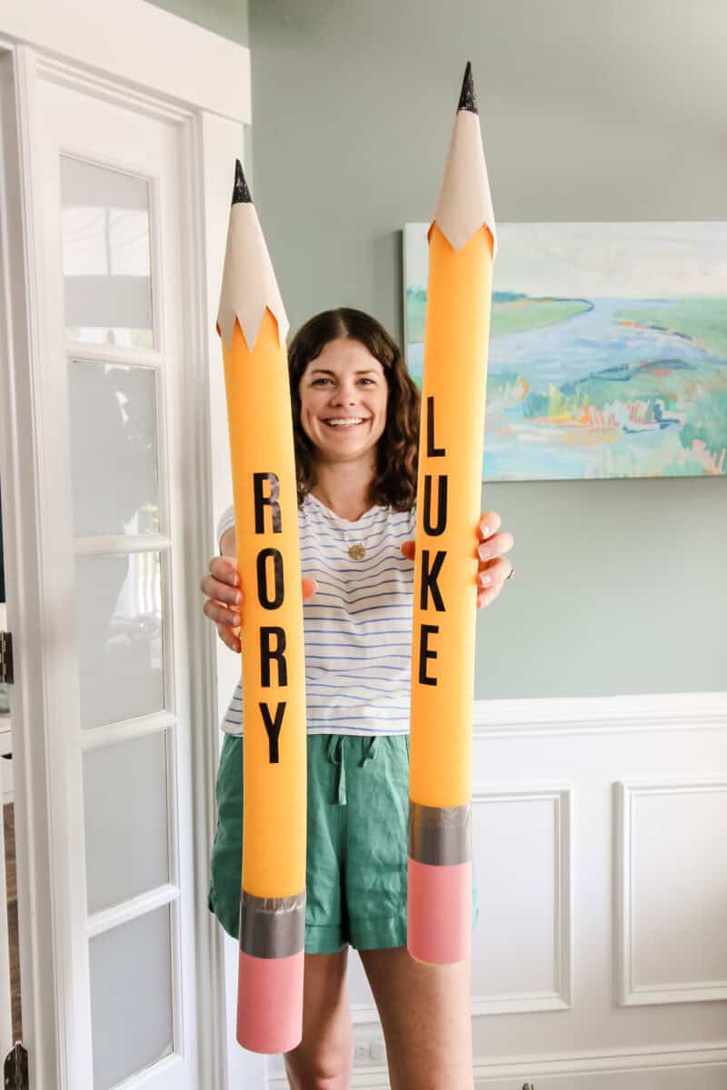 How to Make a Pool Noodle Pencil: A Fun First Day of School Prop ...