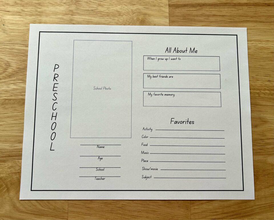 Create Cherished Memories with Our School Memory Box Printable ...