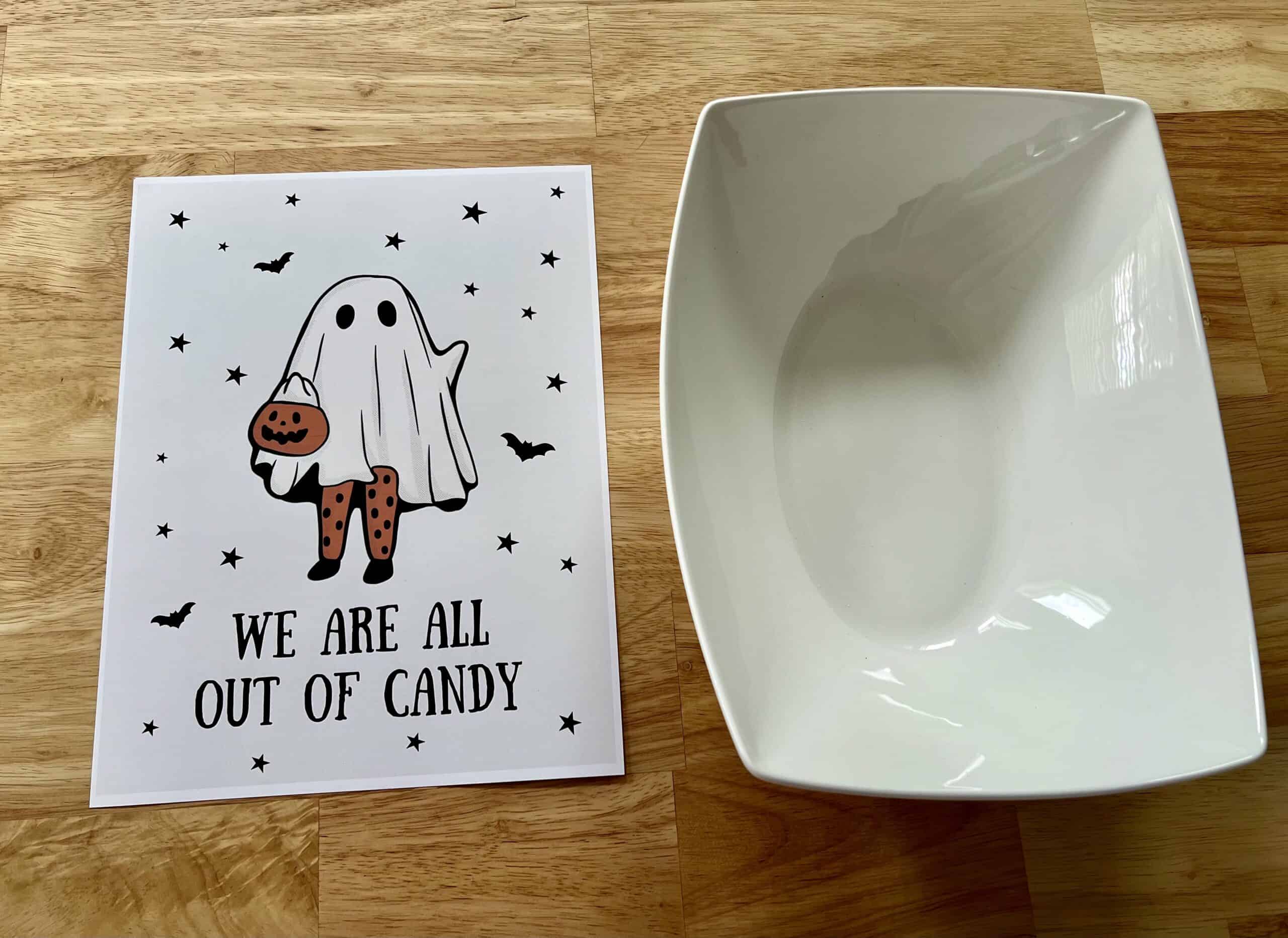 Halloween Candy Sign - Free Printable! - Celebrating with kids