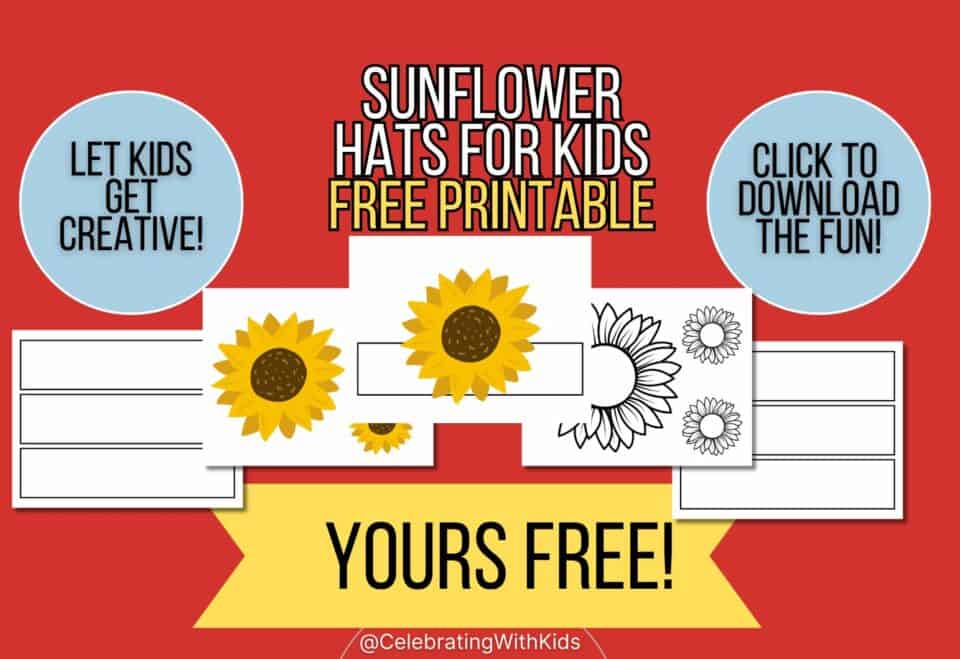 How to Make Paper Sunflower Hats - Celebrating with kids