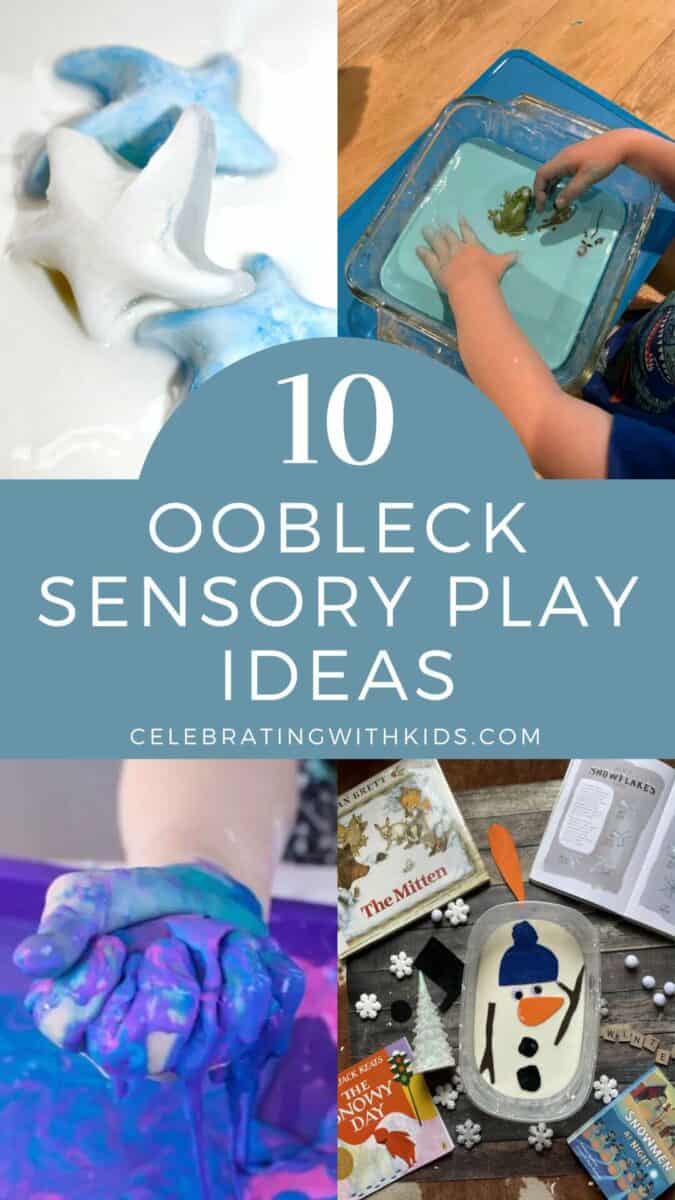 10 Fun Oobleck Sensory Play Ideas for Kids - Celebrating with kids