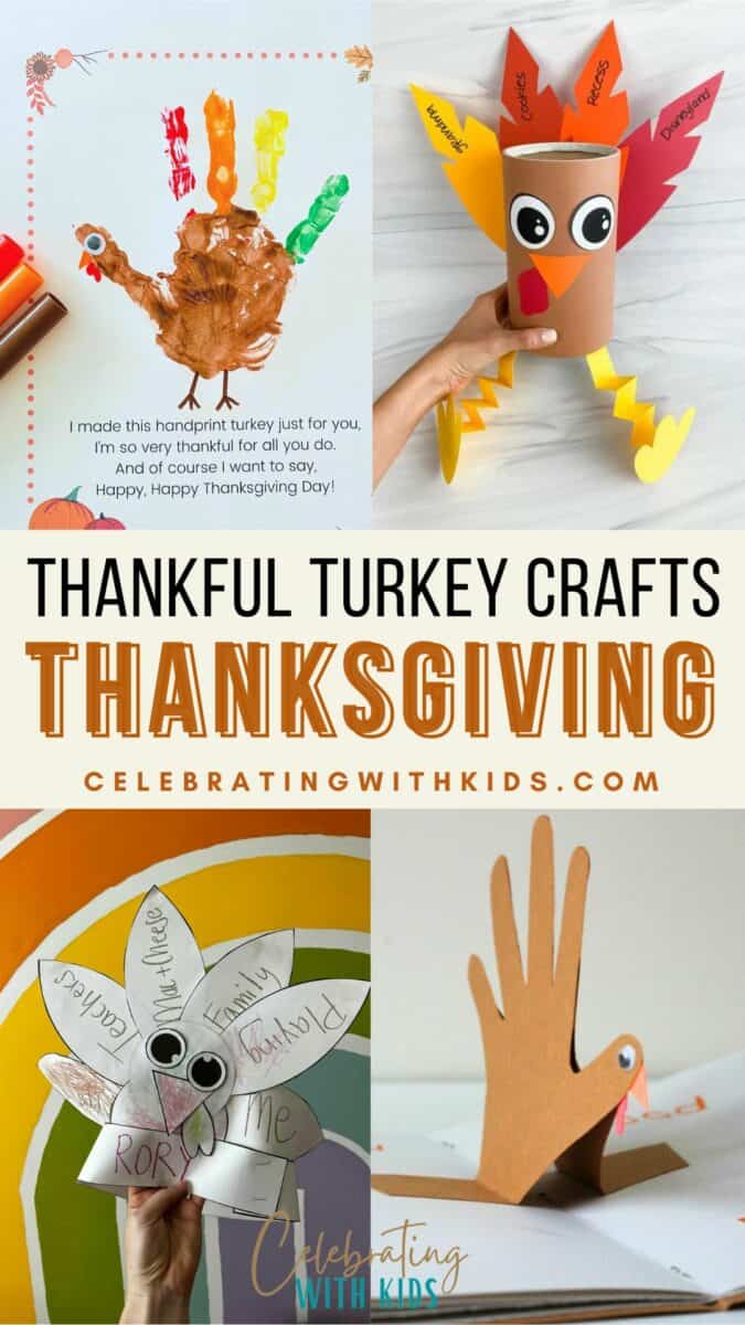 7 Thankful Turkey Crafts for Thanksgiving - Celebrating with kids