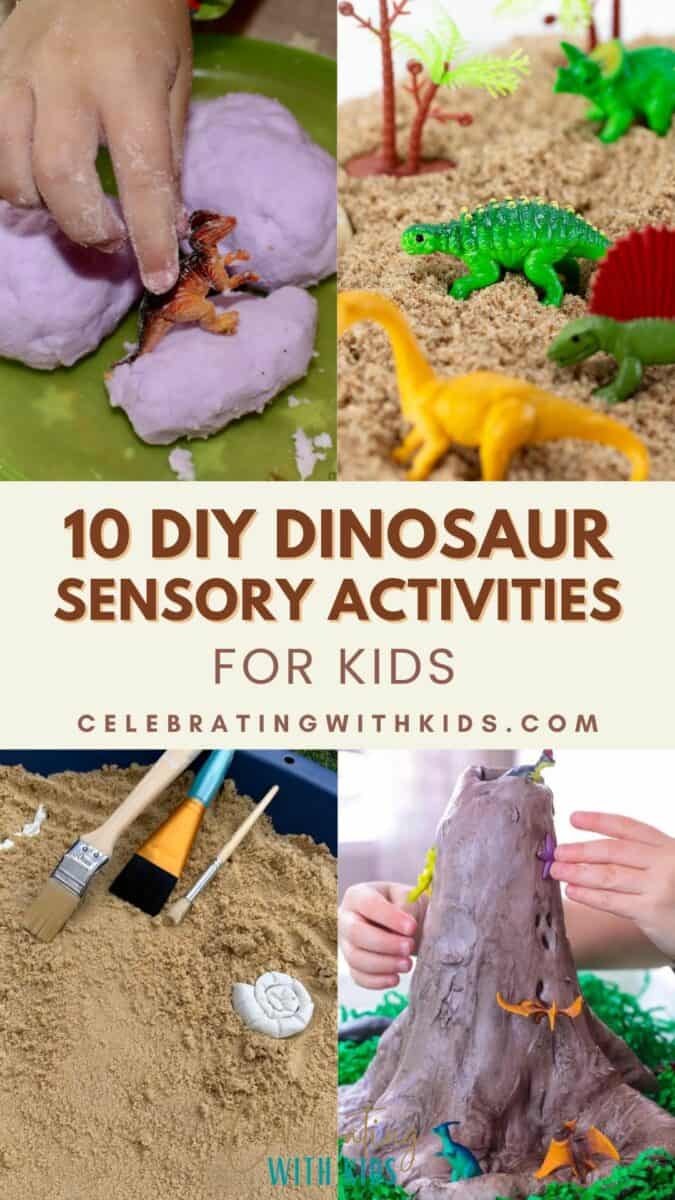 10 Fun Dinosaur Sensory Activities for Kids - Celebrating with kids