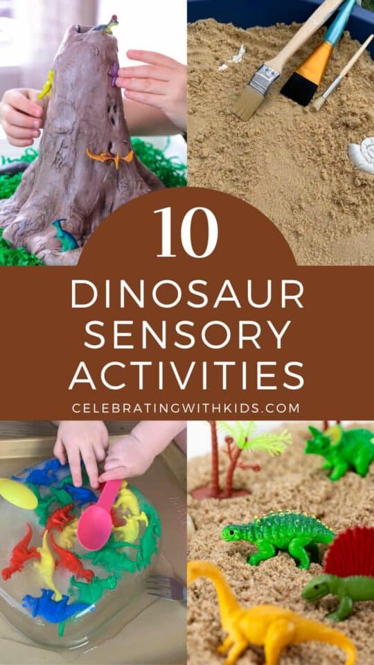10 Fun Dinosaur Sensory Activities for Kids - Celebrating with kids