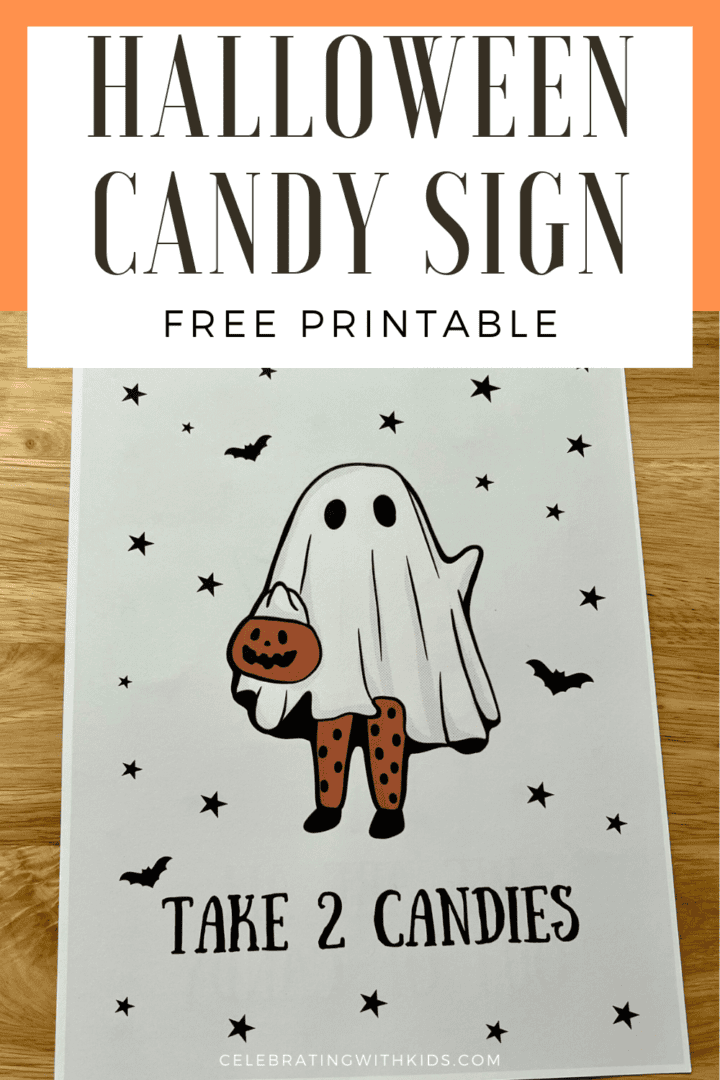 Halloween Candy Sign - Free Printable! - Celebrating with kids