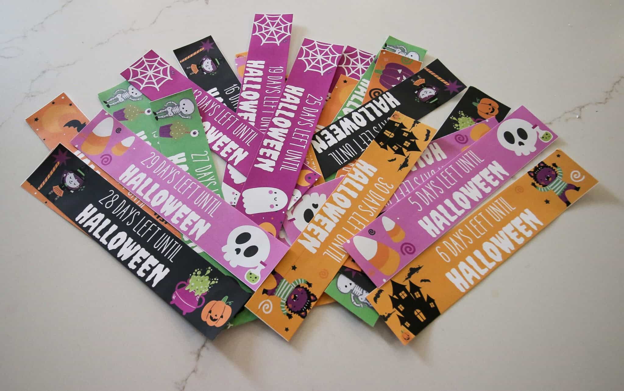 Halloween Countdown Paper Chain – Free Printable! - Celebrating with kids