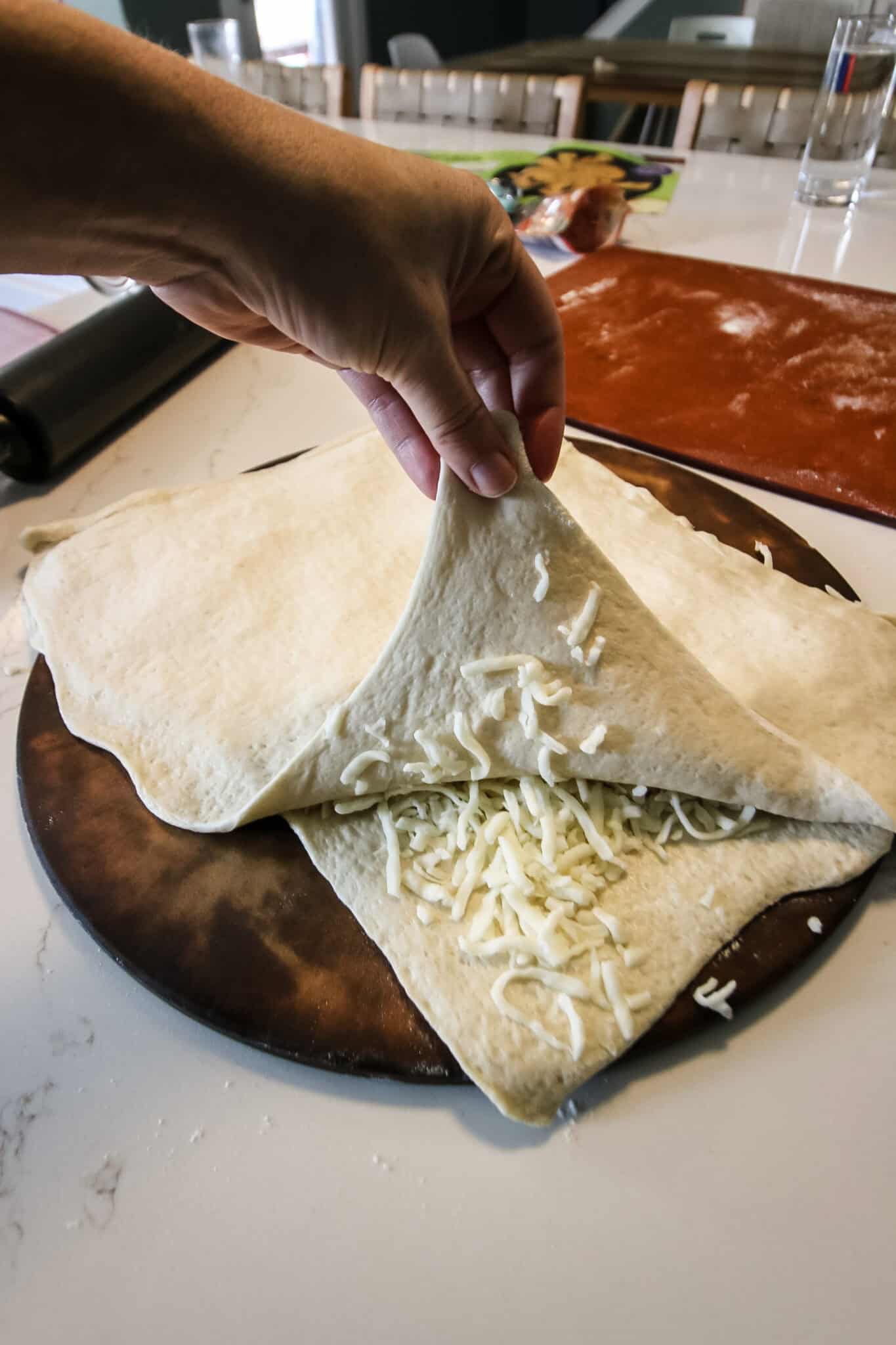 Spider Cheese Bread - Celebrating with kids