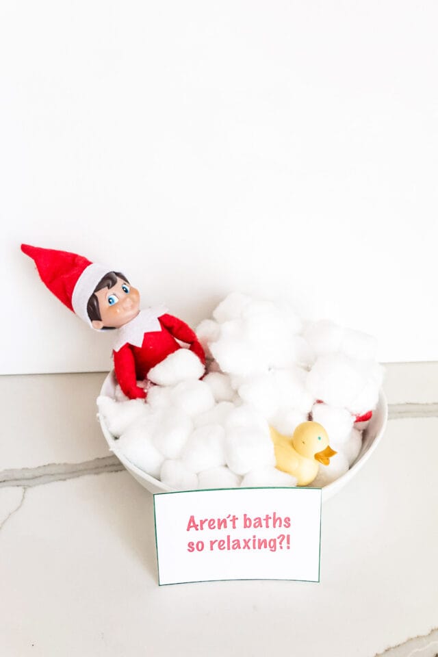 7 Hilarious Elf on a Shelf Bathroom Ideas - Celebrating with kids
