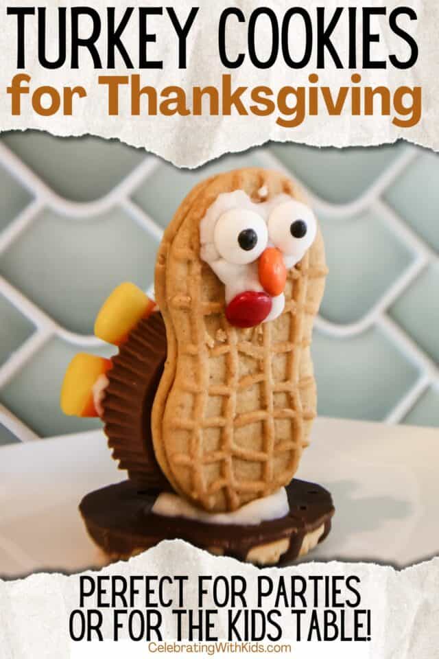 Cookie Turkeys for Thanksgiving - Celebrating with kids