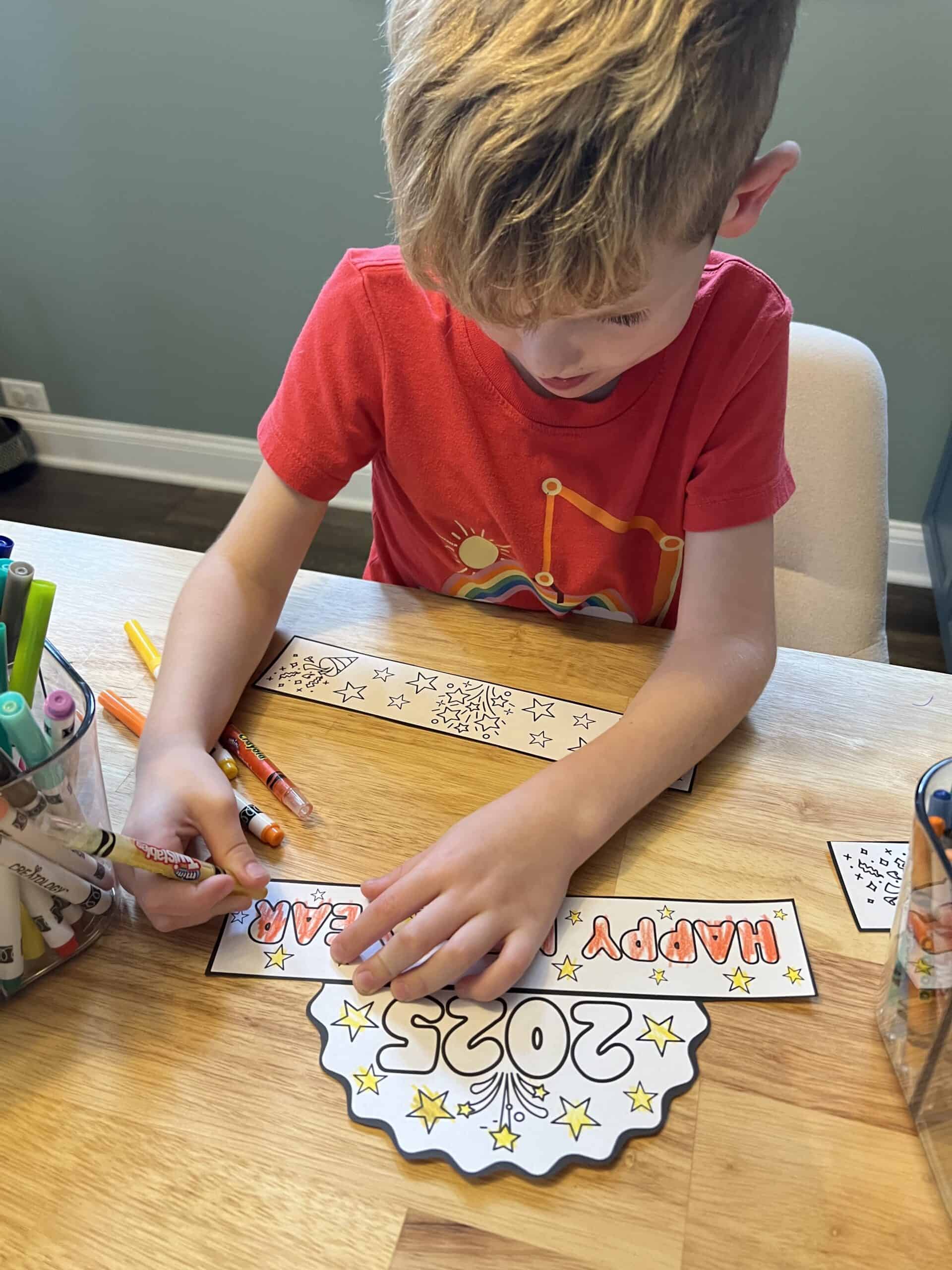 DIY 2026 New Year's Hat Printable: Fun & Easy Kids' Craft for New Year ...